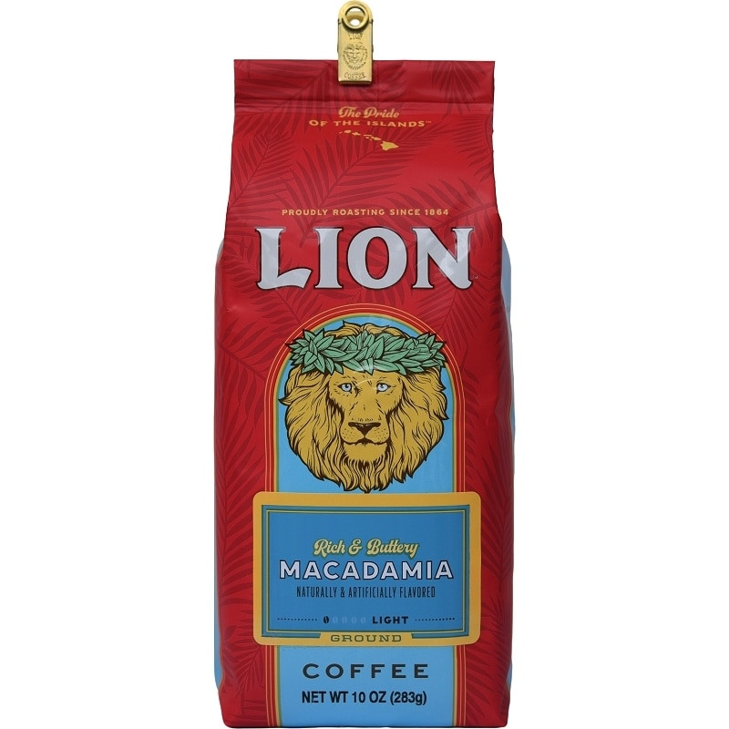 Macadamia Nut 10oz Coffee Bags - Case Rate - Lion Coffee